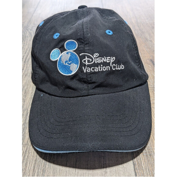 Disney | Accessories | Disney Vacation Club Hat Black Blue Adjustable ...